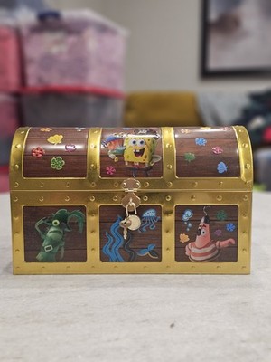 SpongeBob SquarePants 2025 Cinemark Treasure Chest Popcorn Bucket brand ...