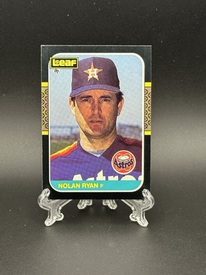 Nolan Ryan #257 1987 Leaf Base Houston Astros HOF | eBay