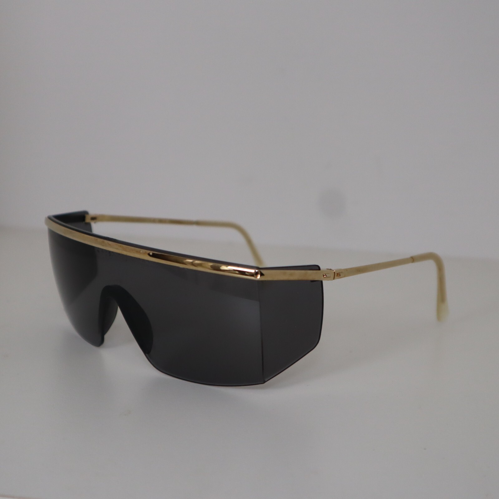 Vintage Crews Z87 Safety Glasses Gold and Black Sungl… - Gem