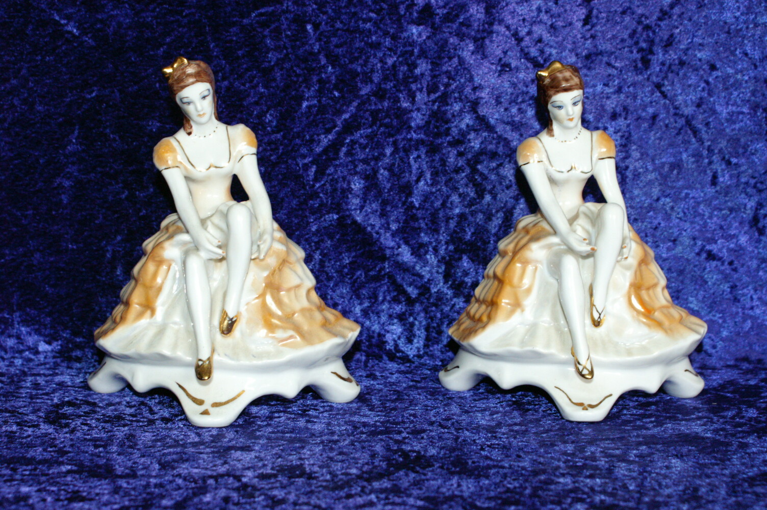 Vintage Stipo Dorohoi Porcelain Gold Trimmed Ballerina Figurine | eBay