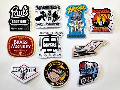Beastie Boys Vinyl Sticker Pack (10) Punk Hip Hop Rap Rock Alternative ...