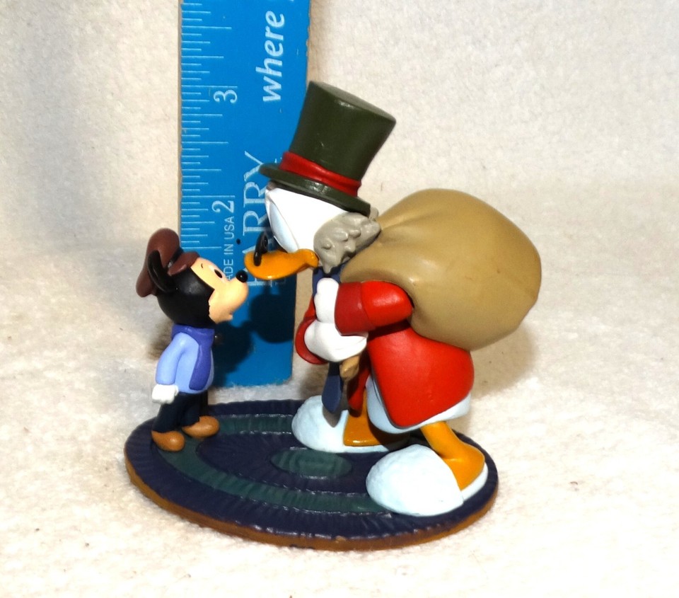 Uncle Scrooge & Mickey Disney Christmas Carol PVC Toy Playset Figure ...