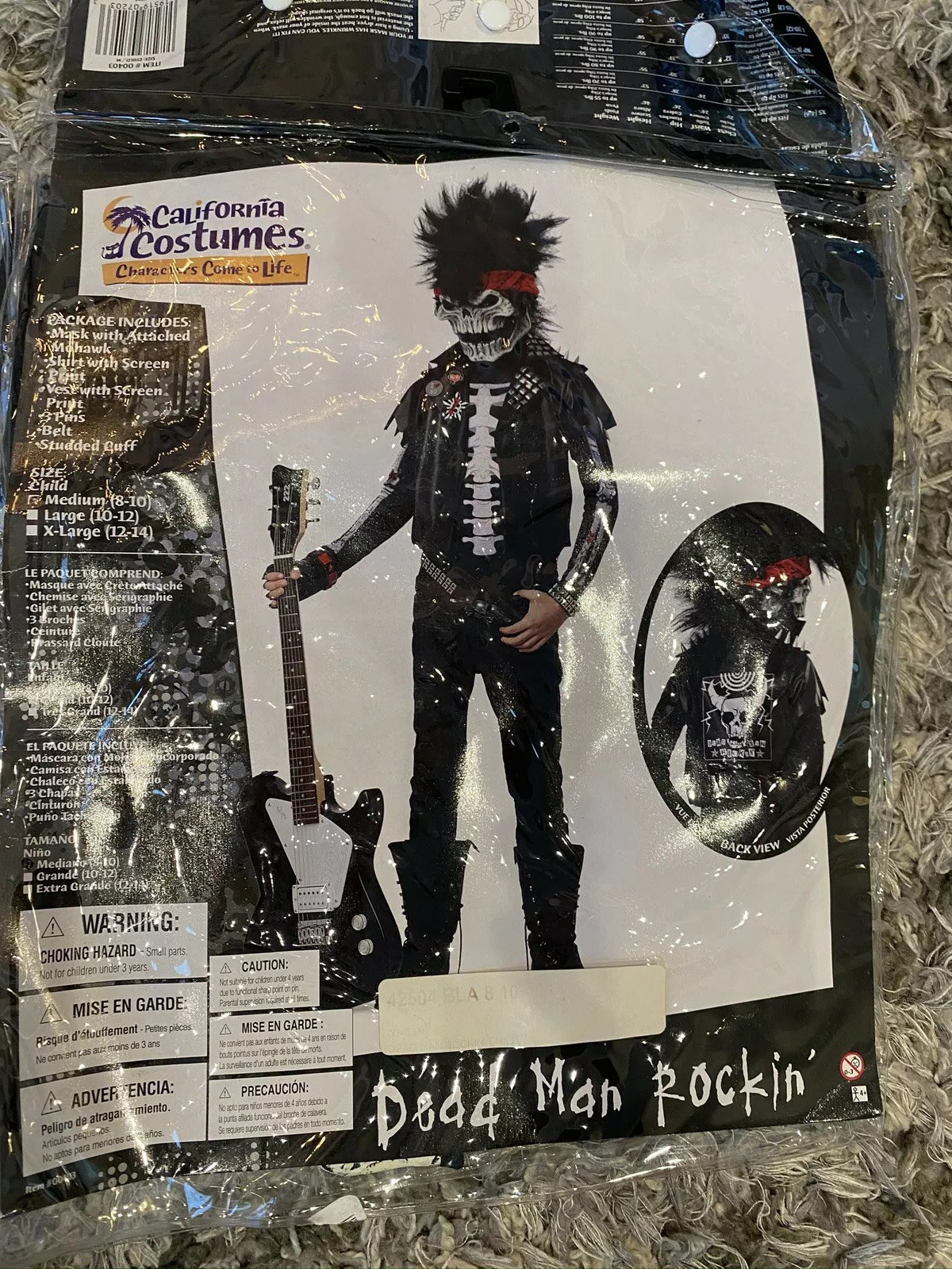 California Costume Dead Man Rockin' Boy Child Costume… - Gem