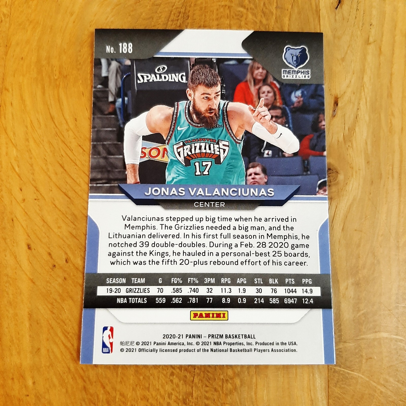 NBA card Jonas Valanciunas Panini | eBay