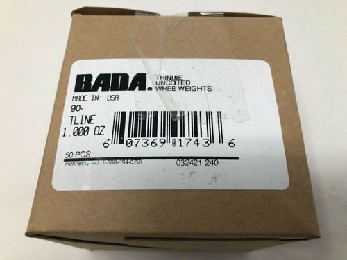 BADA 90-TLINE 1.00 OZ. Uncoated Wheel Weights 50 PCS Per Box | eBay