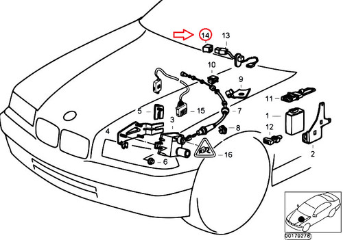 NEW BMW 8 E31 CRUISE CONTROL SWITCH BUTTON 61311390968 ORIGINAL 61-31-1 ...