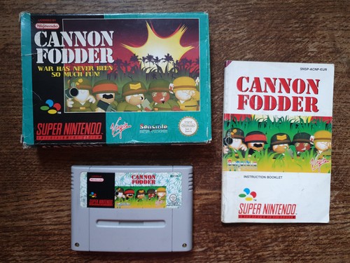 SNES SUPER NINTENDO - CANNON FODDER #RTS EUR PAL CIB | eBay UK
