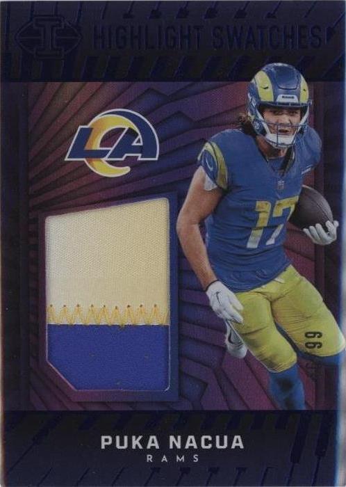 2024 Panini Illusions - Highlight Swatches Puka Nacua #HS-PNA Blue /99 (MEM) for sale online | eBay