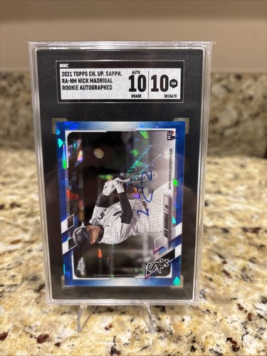 2021 Topps Chrome Update Sapphire Edition Nick Madrigal SGC 10 Rookie ...