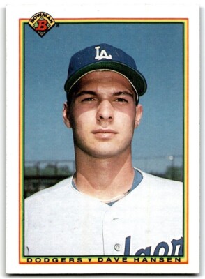 1990 Bowman Baseball Card Dave Hansen Rookie Los Angeles Dodgers #93 | eBay