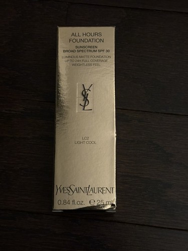 YVES SAINT LAURENT YSL All Hours Foundation Luminous Matte LC2 .84 oz ...