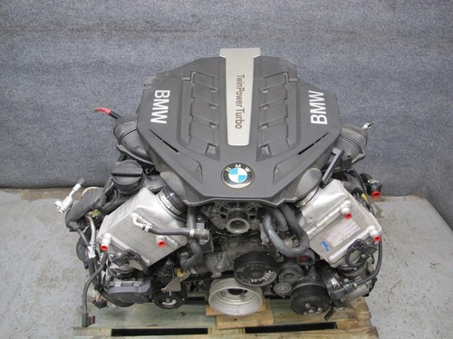 2013 BMW F10 550i N63 N63B44A 4.4L A/T COMPLETE ENGINE MOTOR W TURBO ...