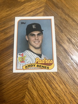 1989 Topps Andy Benes RC Rookie San Diego Padres #437 Draft Pick | eBay