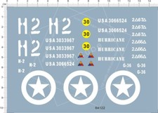 1/16 1/18 Scale WWII US Army Sherman Tank H2 Model Kit Water Slide ...