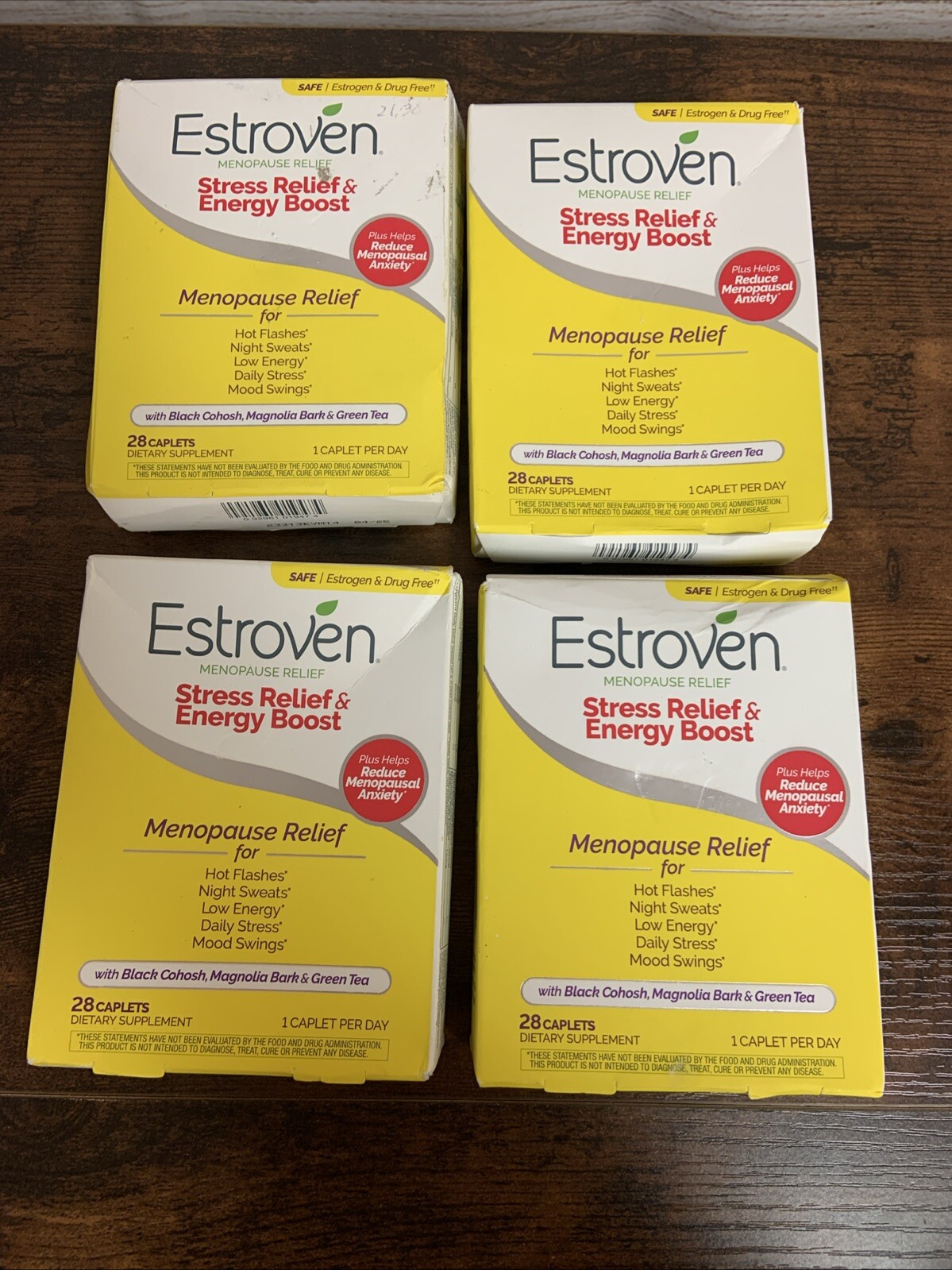 4X Estroven Menopause Relief & Energy Boost 28 Caplets Helps Hot ...