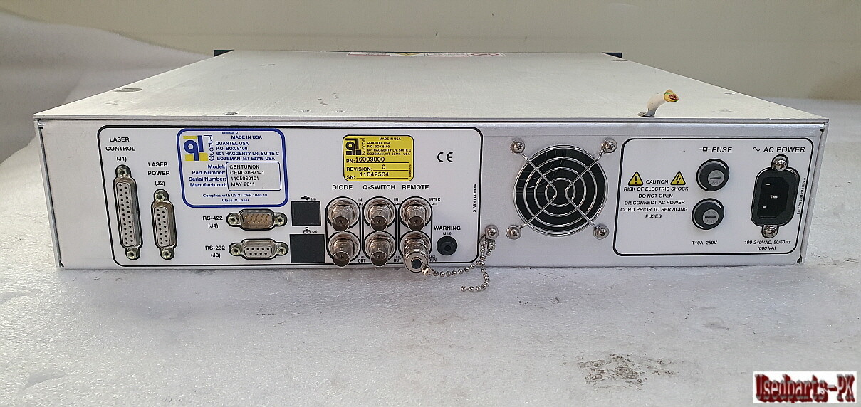 Quantel Centurion P/N 16008300-D30-1 Laser Head & CEND30B71-1 Power ...