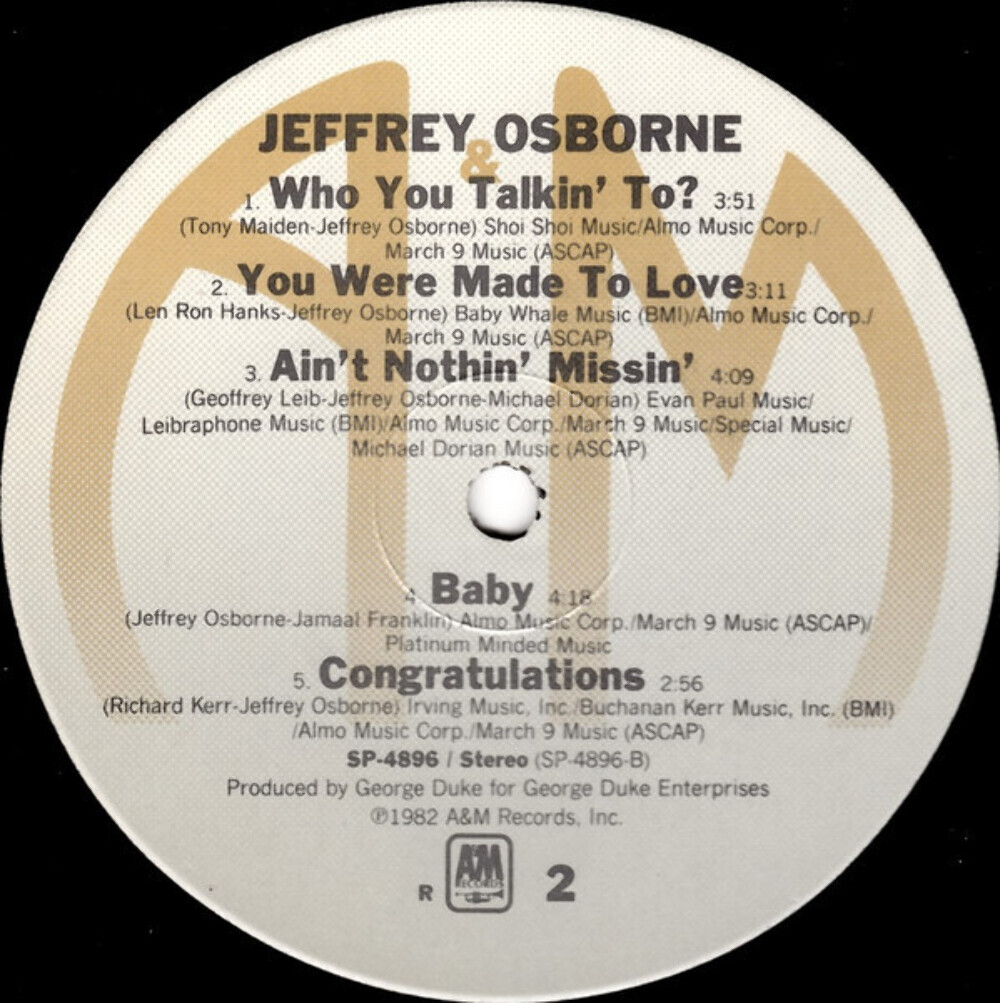 Congratulations Jeffrey Osborne Play