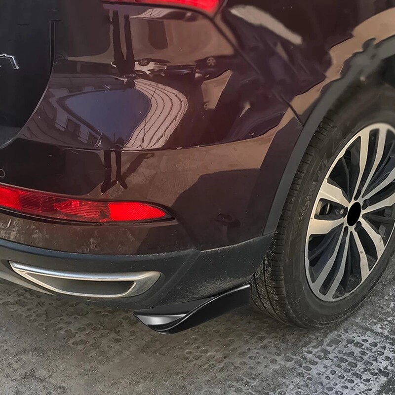 27cm Car Rear Bumper Spoiler Canards Fins -Crash Diffuser Lip Wrap ...