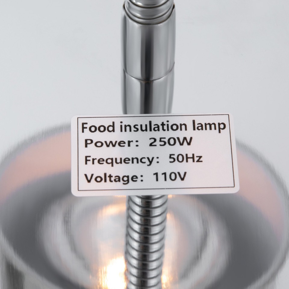 Food Heat Lamp Food Warming Light 360° Rotating Food Warming Lamp ...