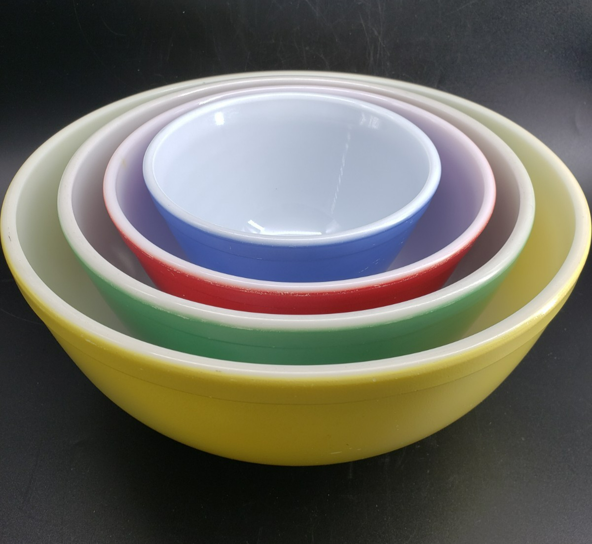 Pyrex Primary Color Mixing Bowl Set of 4 - Vibrant Colors | eBay