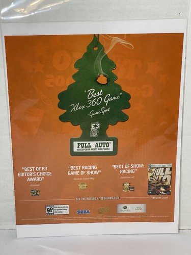 Full Auto Xbox 360 Vintage Print Ad/Poster Video Game Promo Art | eBay
