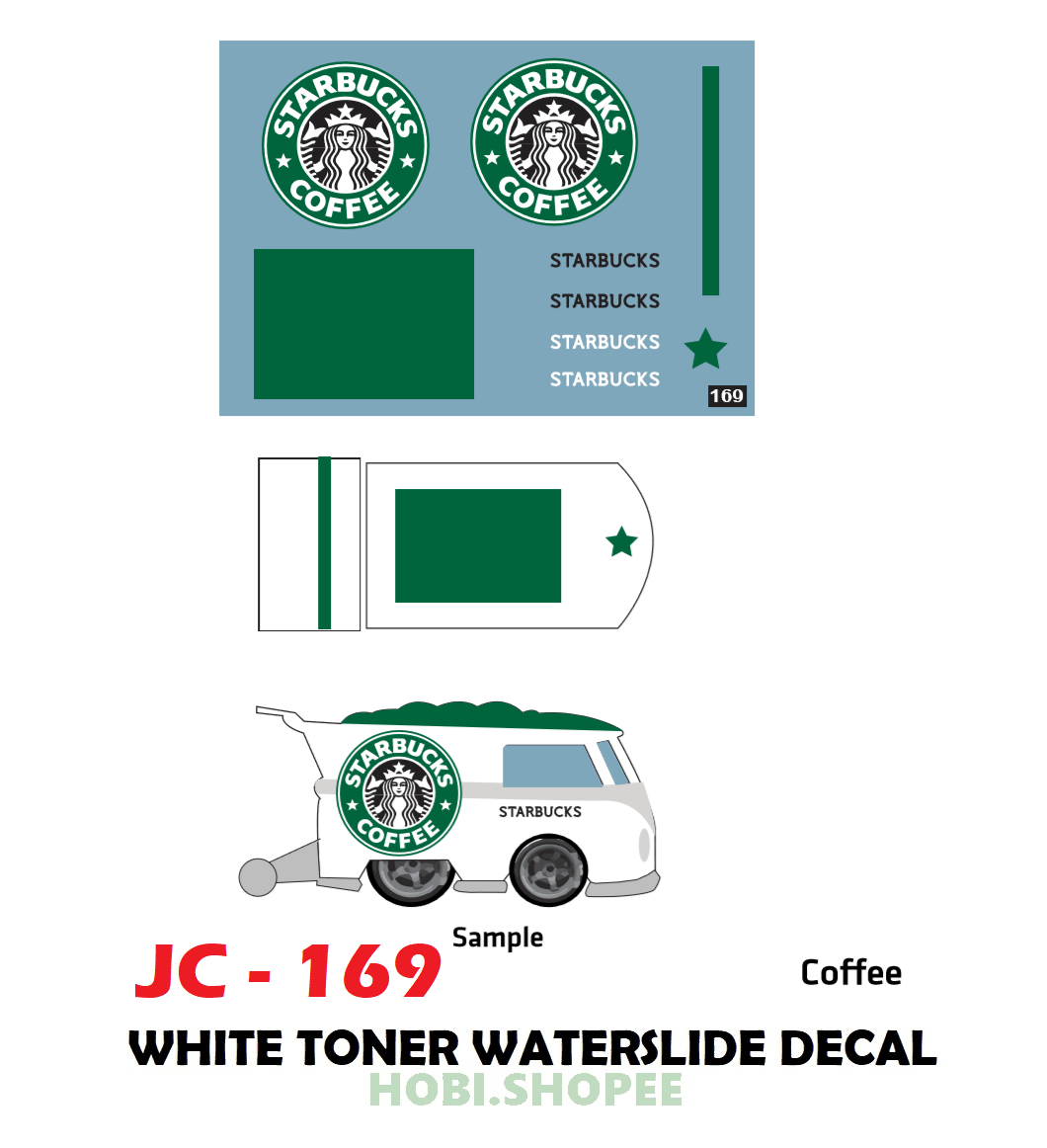 JC-9169 White Toner Waterslide Decals For Custom 1:64 Hot Wheels | eBay