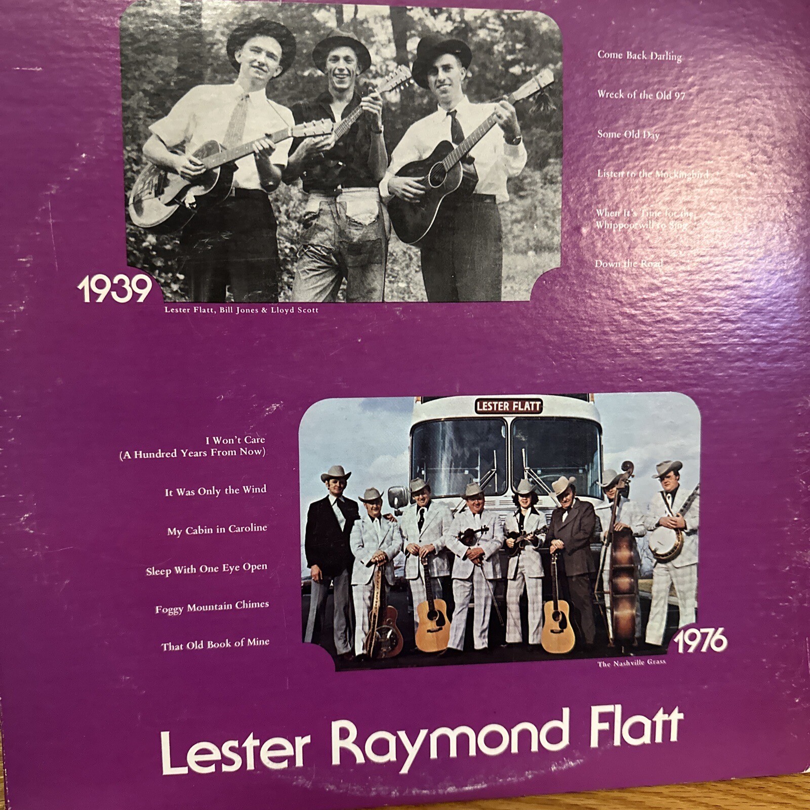 LESTER FLATT - Lester Raymond Flatt Vinyl LP Record 1975 BLUEGRASS ...