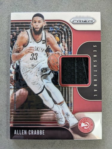 2019-20 Panini Prizm ALLEN CRABBE Sensational Swatches Game Worn #SS ...