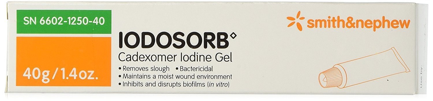 Smith & Nephew Iodosorb Gel Tube Cadexomer Iodine Antimicrobial Sterile ...