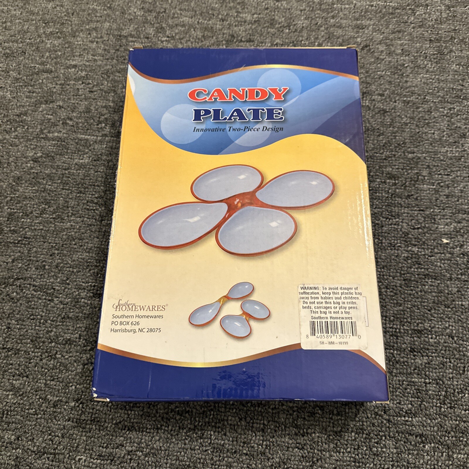 Southern Homewares Innovative Two Piece Design Candy Plate Decor ...