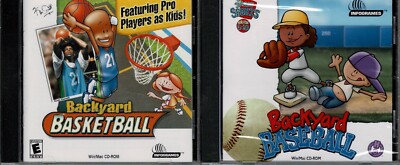 Backyard Basketball & Backyard Baseball Pc Mac New XP Both First Pros ...
