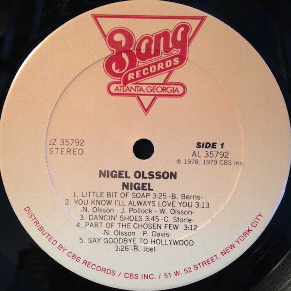 Nigel Olsson - Nigel (LP, Album, Ter) | eBay