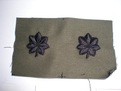 US ARMY BDU EMBROIDERED LTC LIEUTENANT COLONEL RANK COLLAR INSIGNIA -1 ...