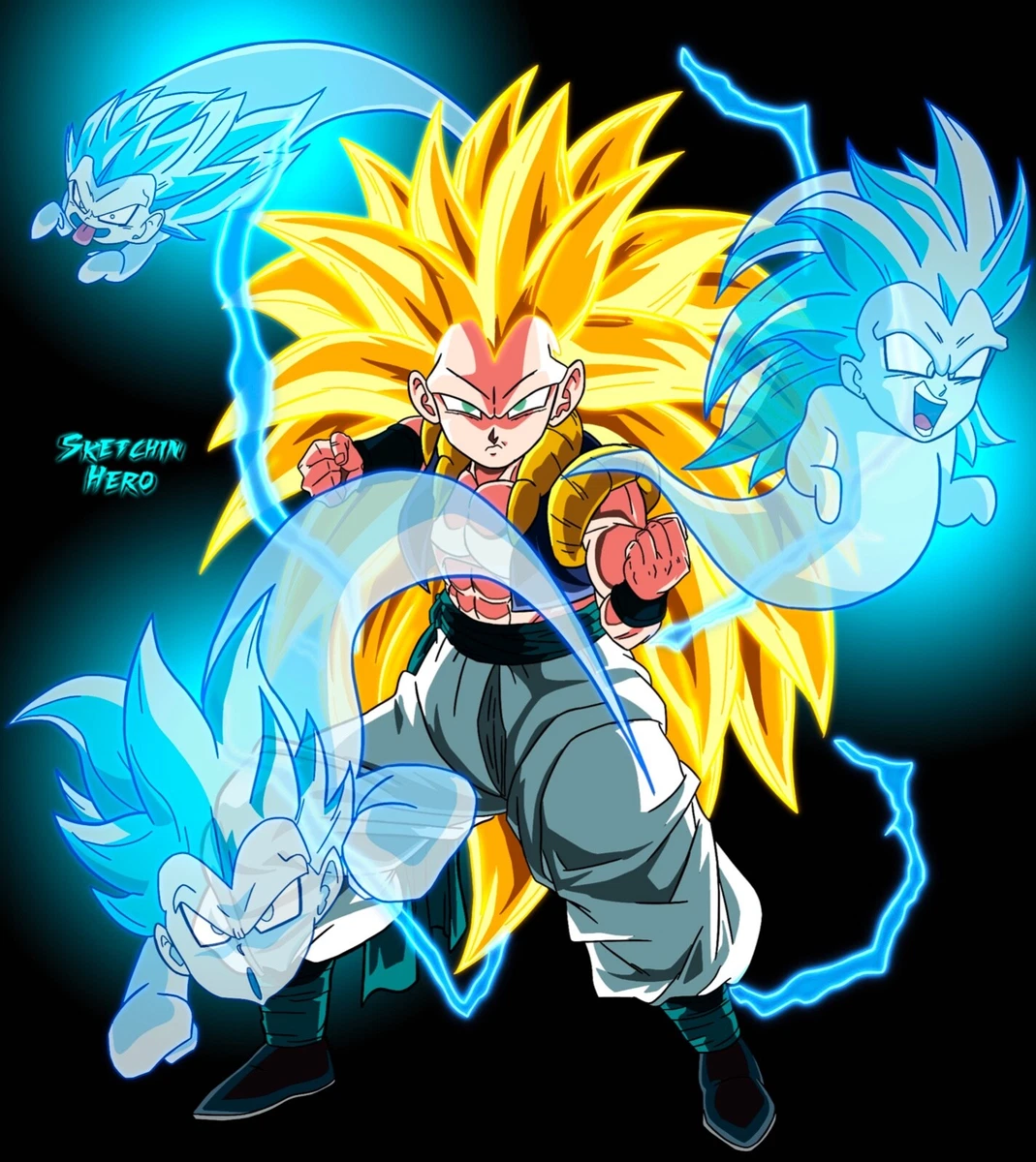 Eternal Savior Super Saiyan 3 Gotenks Render By