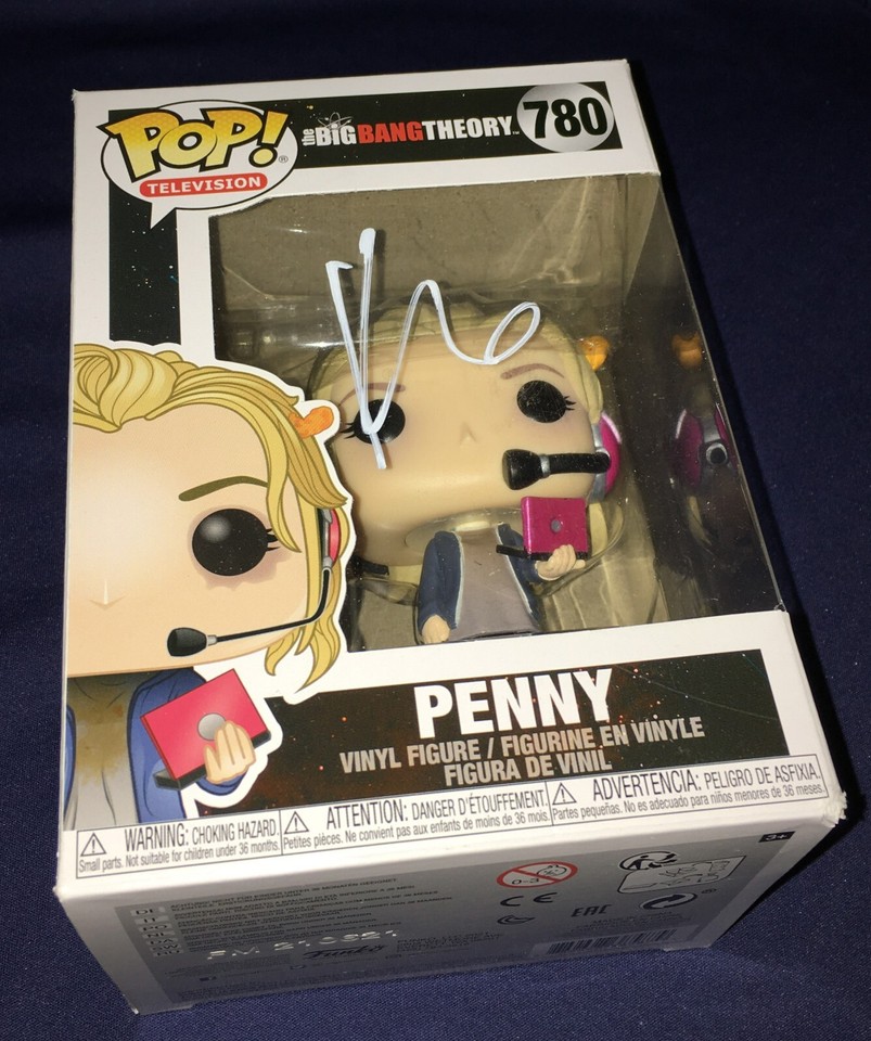 Kaley Cuoco signed Penny funko pop Big Bang Theory poster photo BAS ...