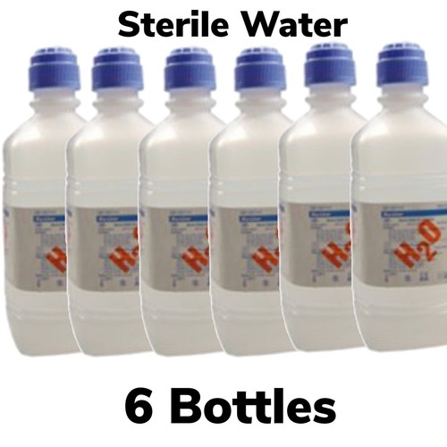 6 X Sterile Water Baxter H20 1Litre / 1000ml H2O Sterile Water 1 Litre ...