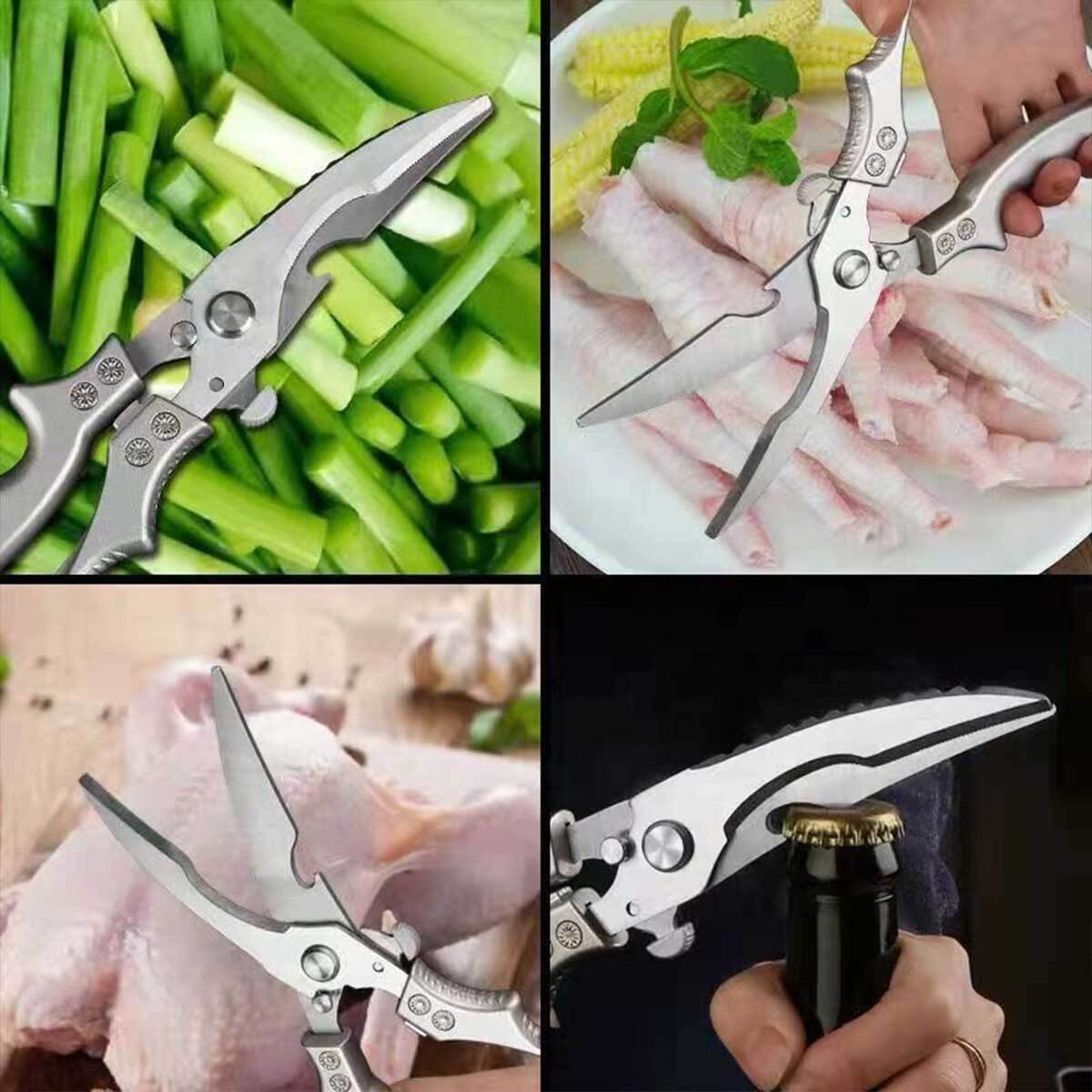 Kitchen Scissors Stainless Steel Kitchen Shears Chicken Bone Cutting ...