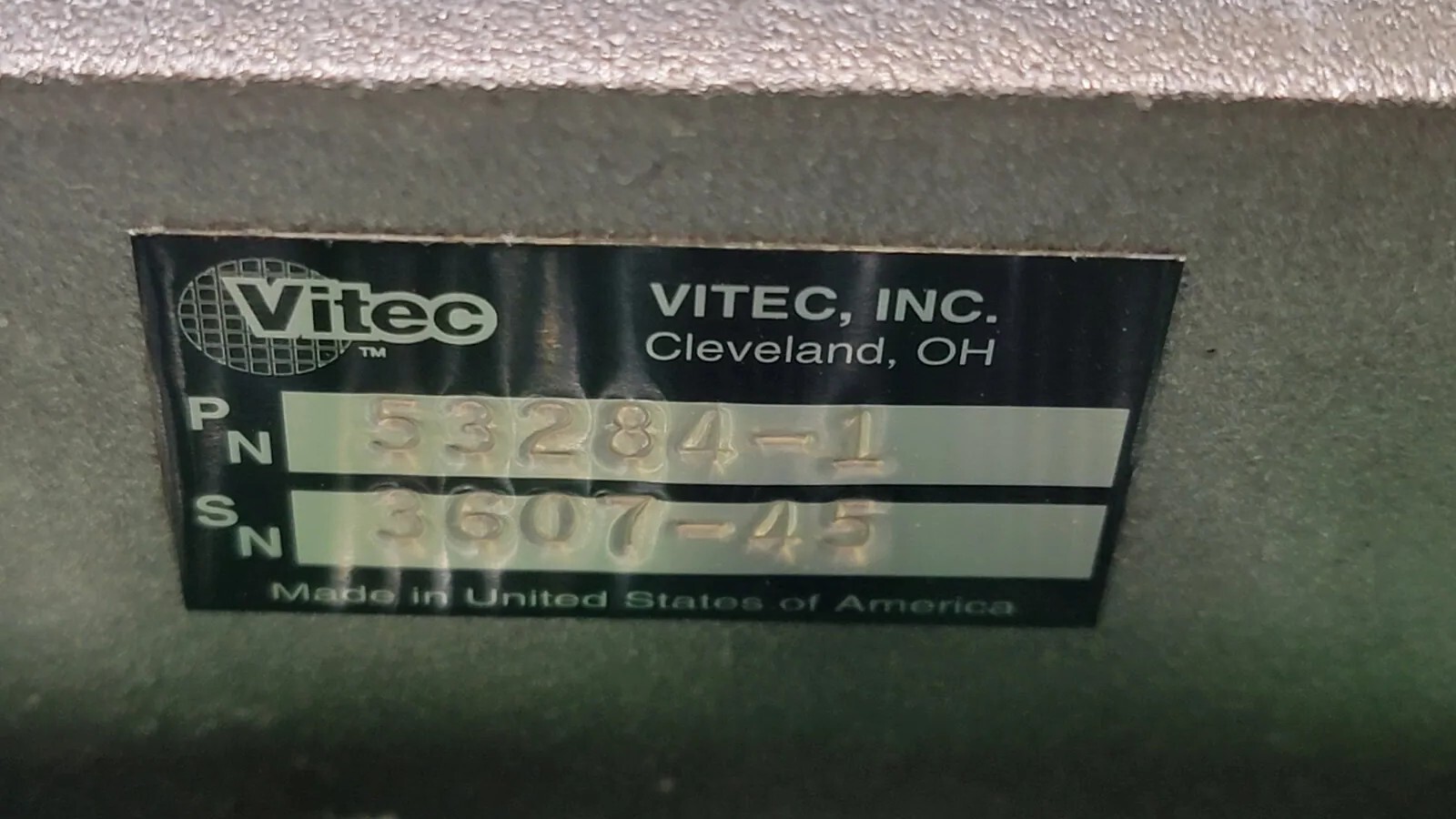 Vitec Electronic Vibration Switch Model 438 53284-1 for sale online | eBay