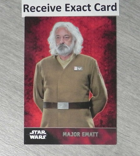 STAR WARS The Force Awakens MAJOR EMATT Silver #17 _ Receive Exact Card ...