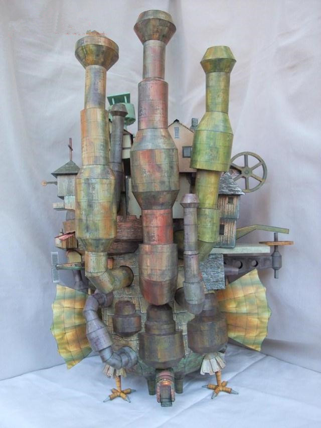 Hayao Miyazaki Howl‘s Moving Castle Land Version DIY Handcraft Paper ...
