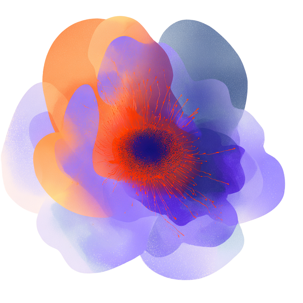 Abstract Floating Flower Vinyl Car Decal Sticker – Waterproof & UV ...