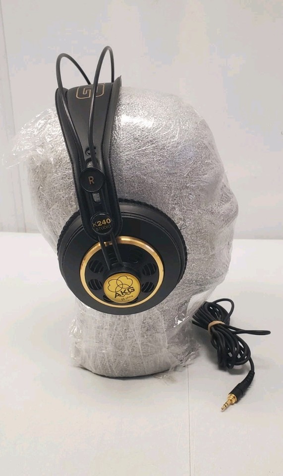 AKG K240 Studio Semi Open Over-Ear Headphones 55 Ohms Black Gold Tested ...