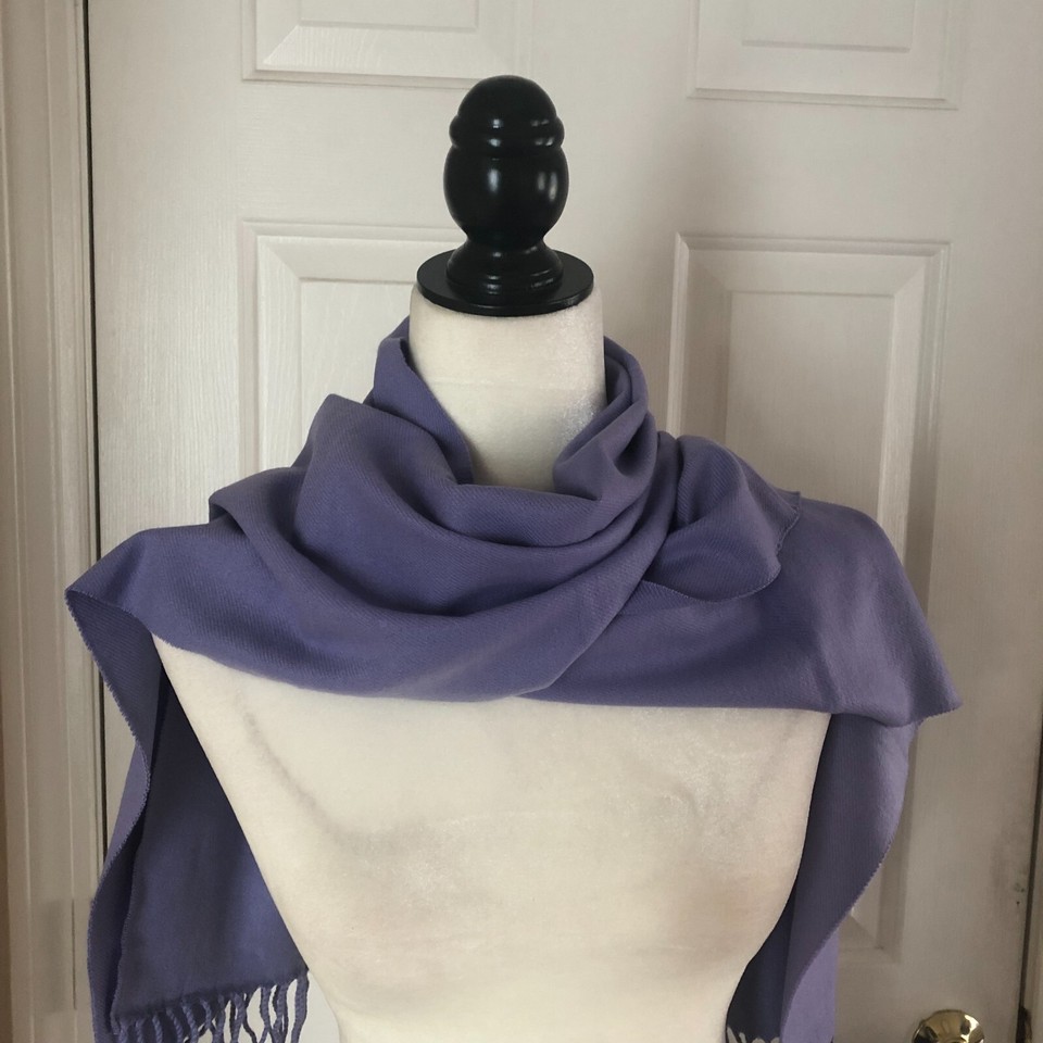 100% Cashmere Unisex Winter Scarf Made in Scotland - NEW, LILAC, READ ...