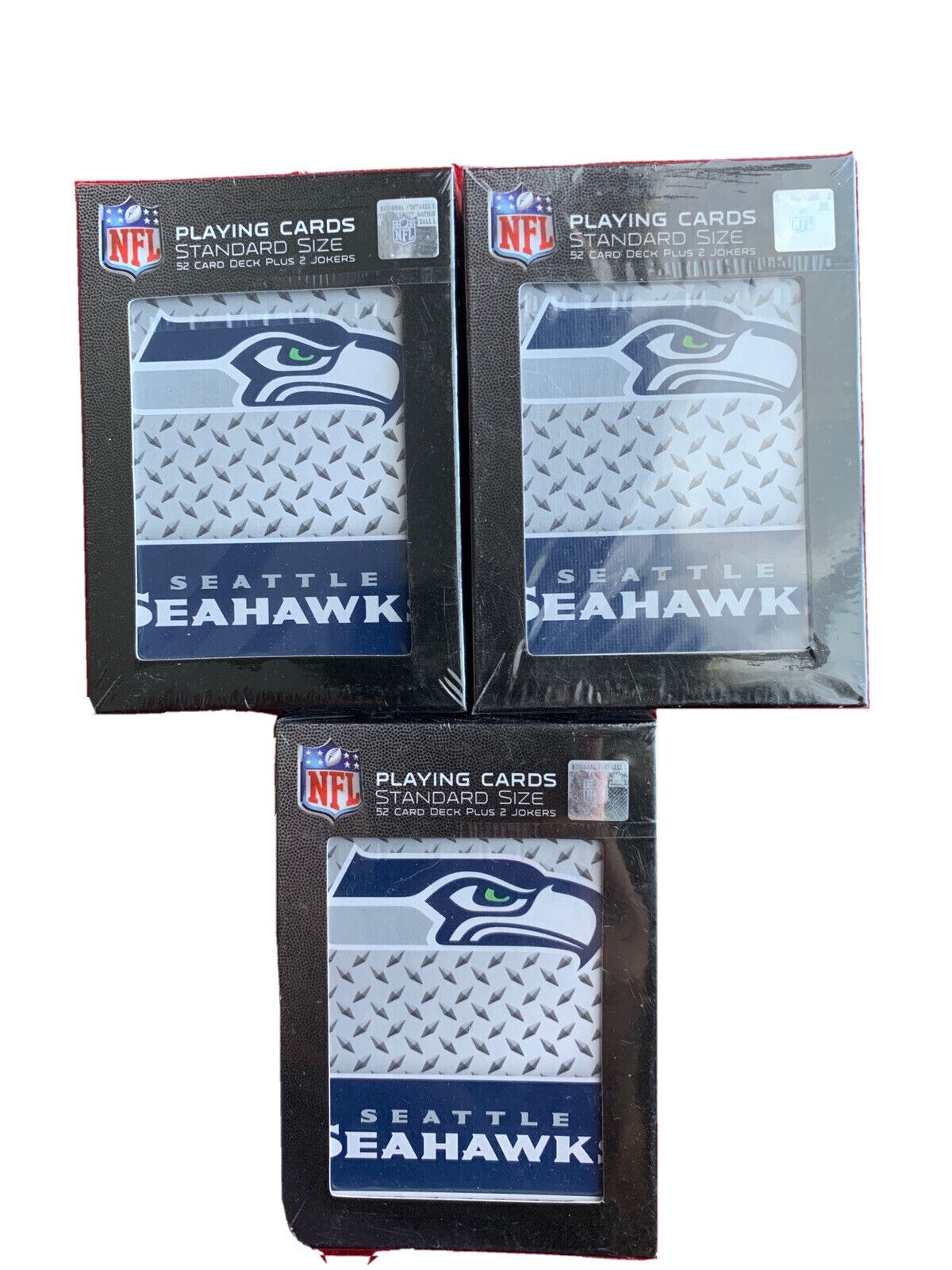 Seattle Seahawks NFL Playing Cards Lot Of 3 Decks Official Hologram | eBay