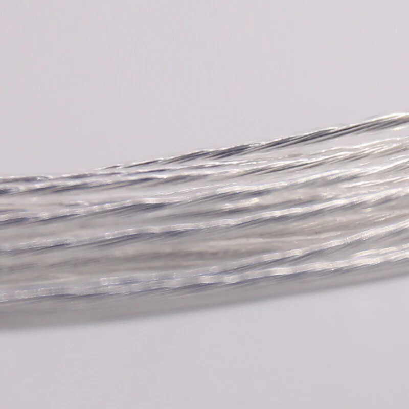 Pure Copper Silver Plated 8N OCC Interconnect Cable HIFI DIY Bulk Audio ...
