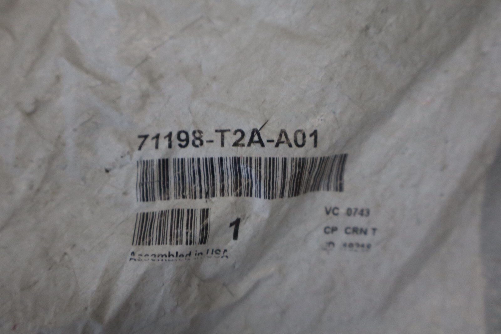 NEW Genuine OEM 2013-17 Honda Accord Spacer LH Front Bumper 71198-T2A ...