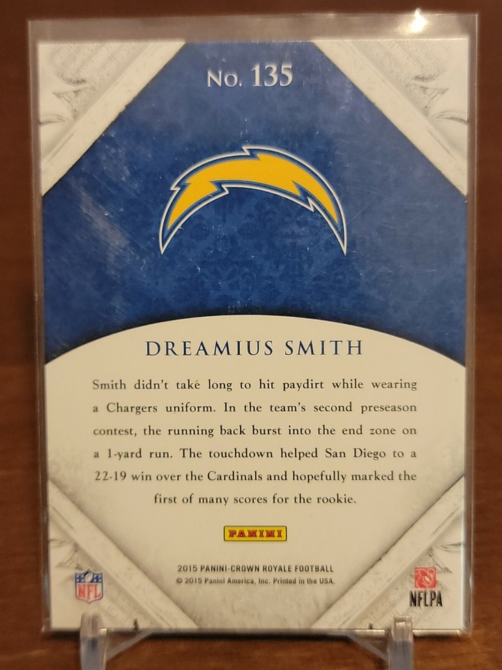 2015 Crown Royale #135 DREAMIUS SMITH Rookie RC - CHARGERS | eBay