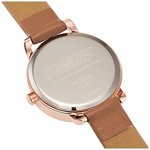 Field work PEANUTS Snoopy Analog Watch Pink Gold PNT024-2 Leather Belt ...