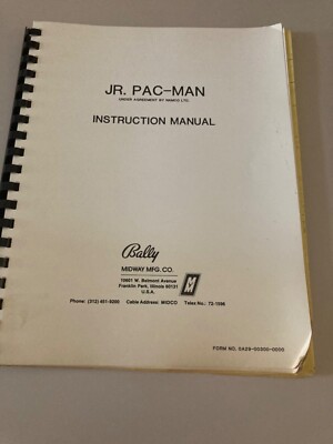 Jr Pacman Arcade Manual | eBay