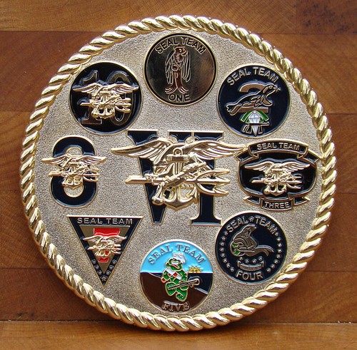 United States Navy Seal Teams Challenge Coin Sea, Air. and Land Teams 3 ...